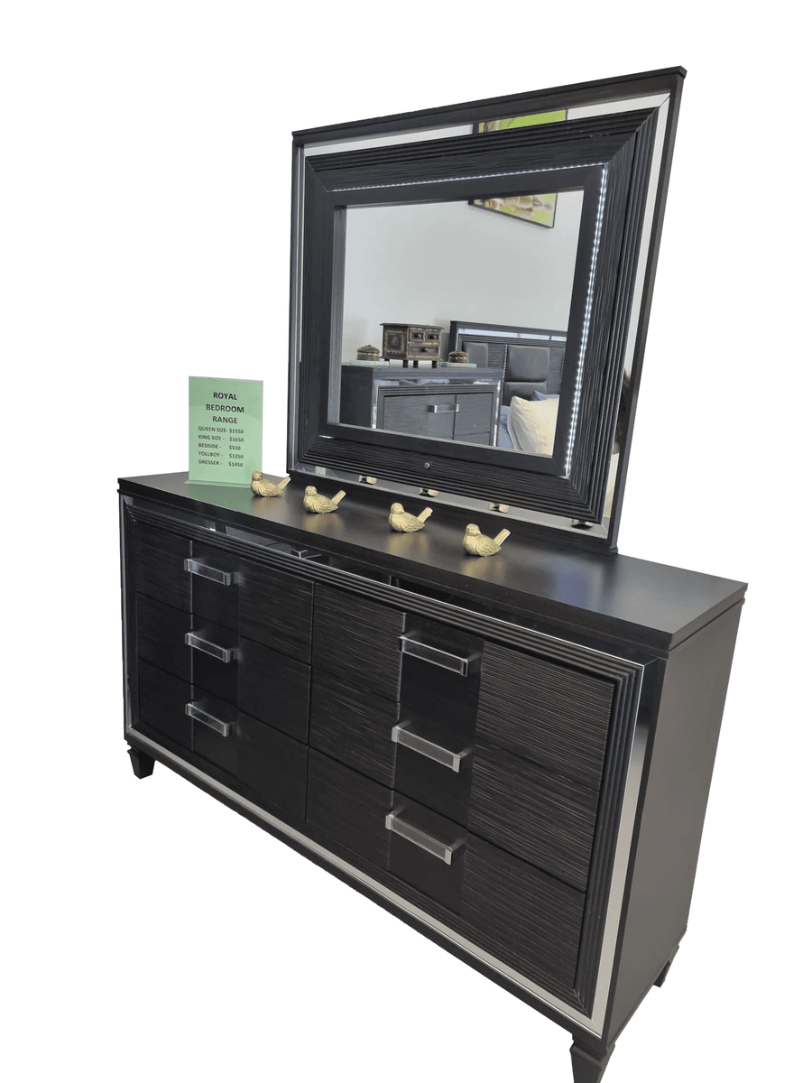 The Royal Dresser with Mirror – Furniture Roots